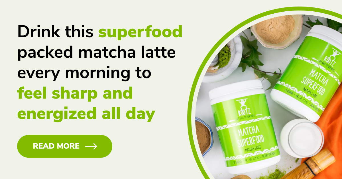 Matcha Superfood - Drink this superfood packed matcha latte every morning to feel sharp and ...